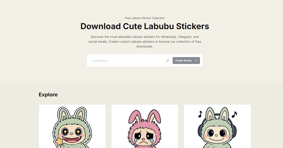 Labubu Sticker - Free Labubu Sticker Collection & Downloads